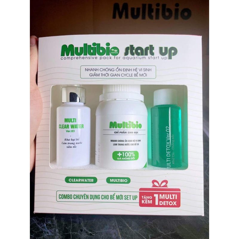 MULTIBIO START UP , COMBO 3C CHO BỂ MỚI SET UP GIÚP ỔN ĐỊNH VÀ TRONG NƯỚC , VI SINH MULTIBIO ...