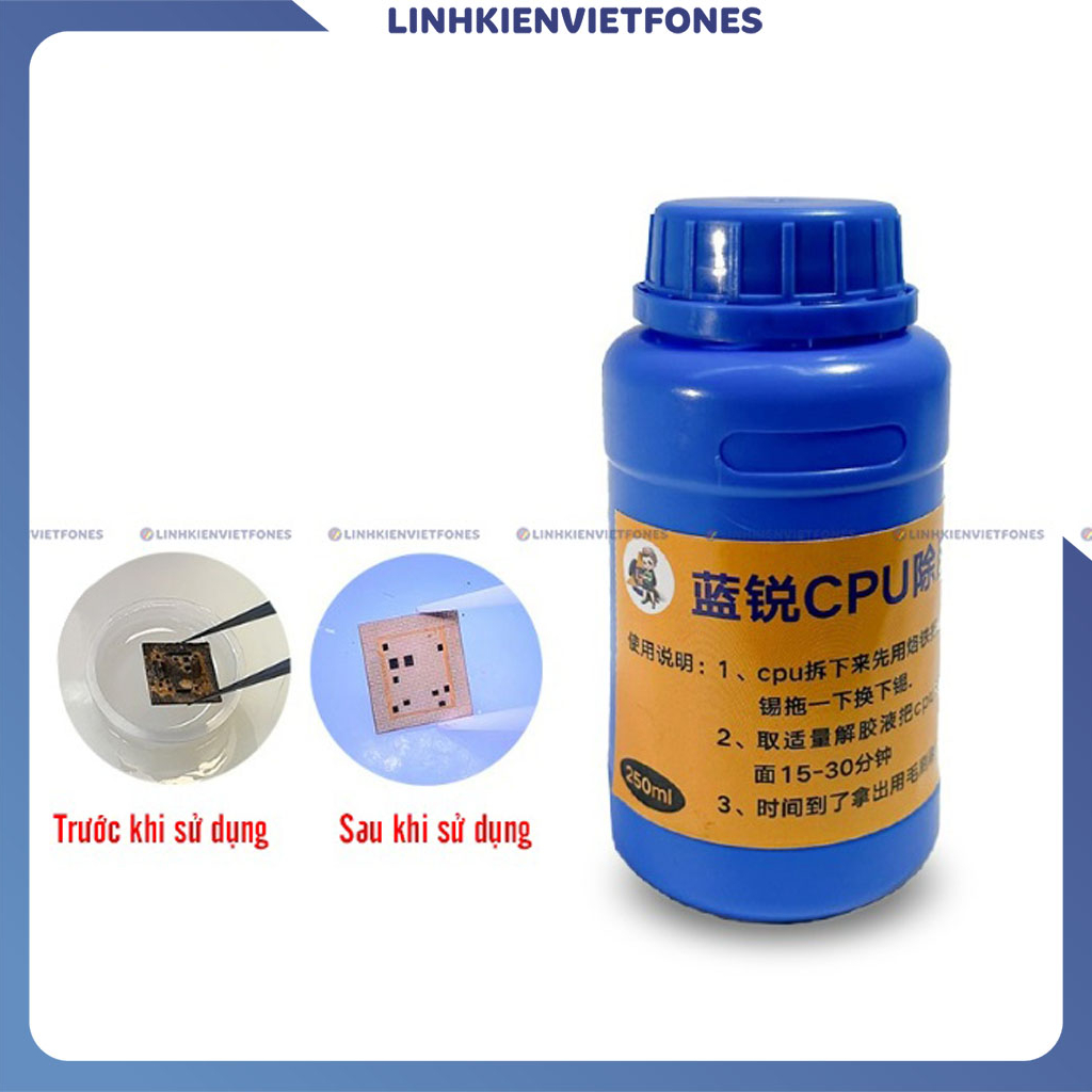 Nước rửa keo đen CPU, keo IC/BGA LANRUI 250ML. | Shopee Việt Nam