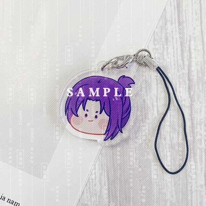 Móc treo và giá đỡ điện thoại BLUE LOCK ver FACE CHIBI in hình anime ...