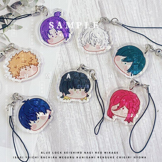 Móc treo và giá đỡ điện thoại BLUE LOCK ver FACE CHIBI in hình anime ...