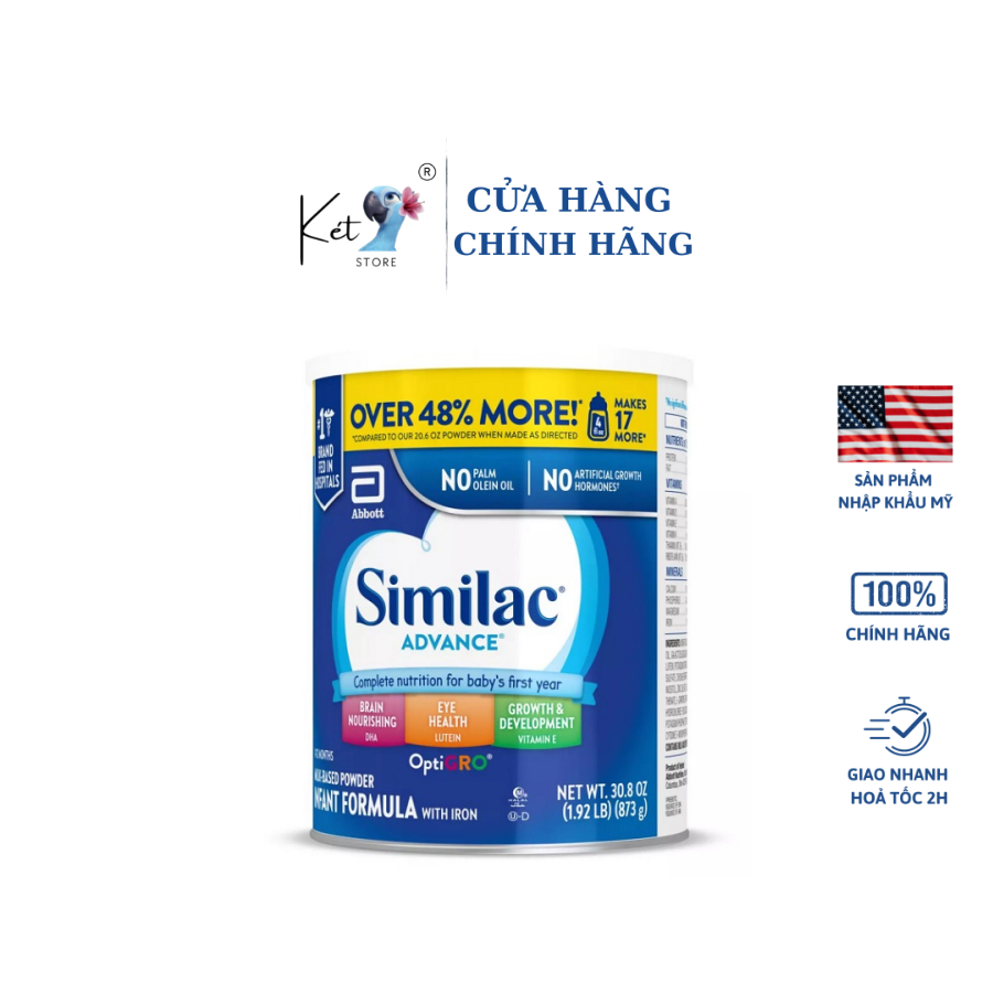 [CHÍNH HÃNG] Sữa bột Similac Advance Optigro 352g dành cho bé từ 0-12 tháng | Shopee Việt Nam