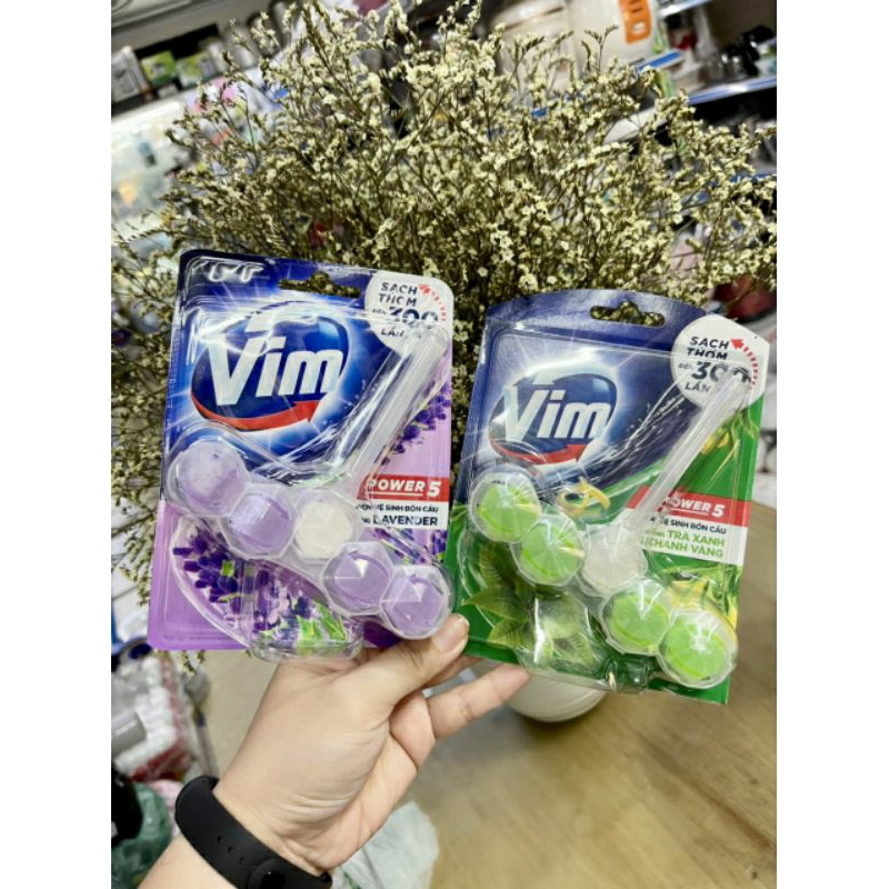 Vim treo toilet Viên Treo Bồn Cầu Sáp thơm Vim Power 5 Sạch Khuẩn Thơm ...