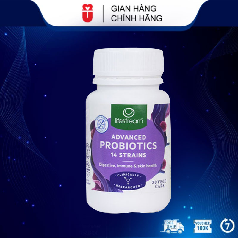 Men Vi Sinh phụ khoa 14 Chủng Lifestream Advanced Probiotics 30 viên ...