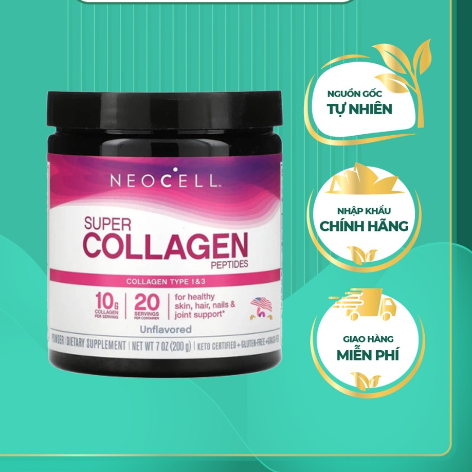 Collagen dạng bột Healthy Care neocell Super Collagen Peptides Type 1&3 ...
