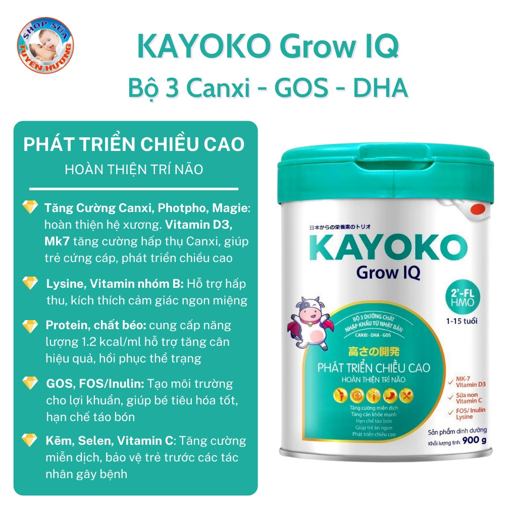 Sữa Kayoko Grow IQ 900g | Shopee Việt Nam