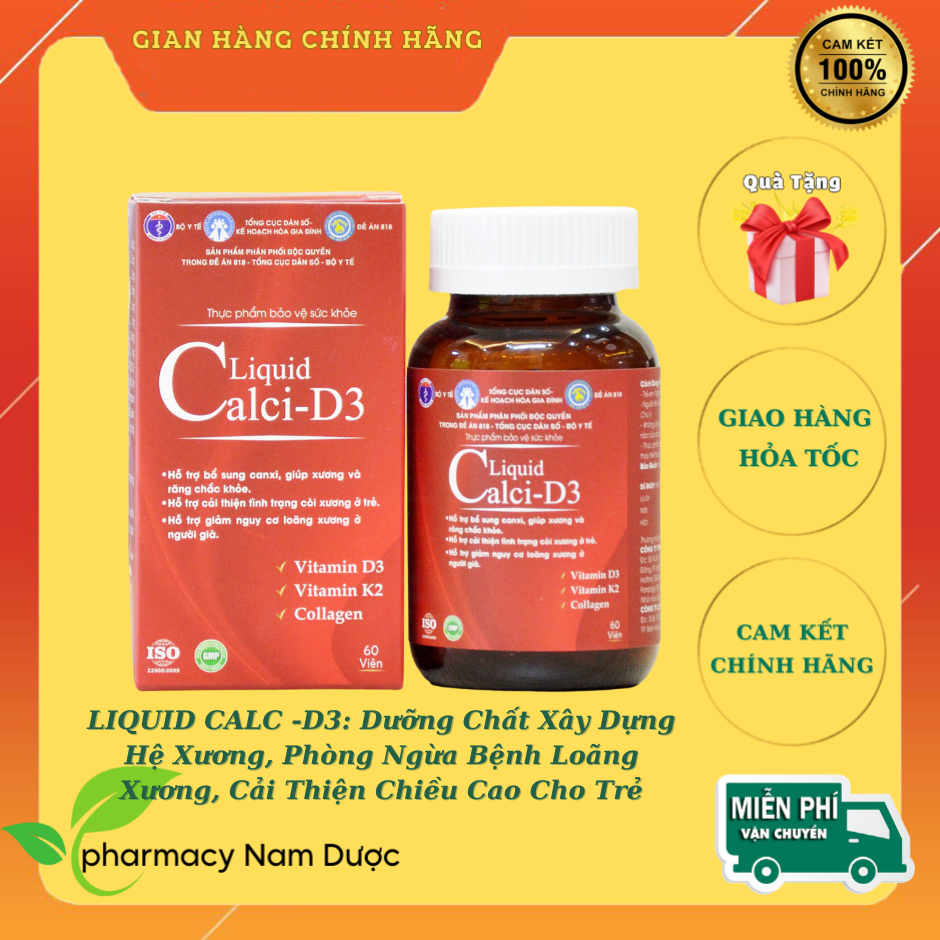Liquid Calci- D3 ( Canxi D3) - Sản Phẩm Đề Án 818 của BYT & Tổng Cục ...