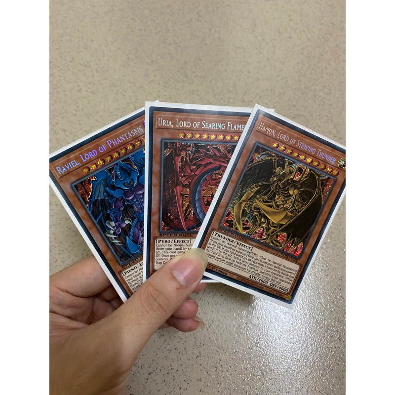 Combo 3 Thẻ bài Tam Quỷ Sacred Beasts Uria, Hamon, Raviel - SGX3-ENG01 ...