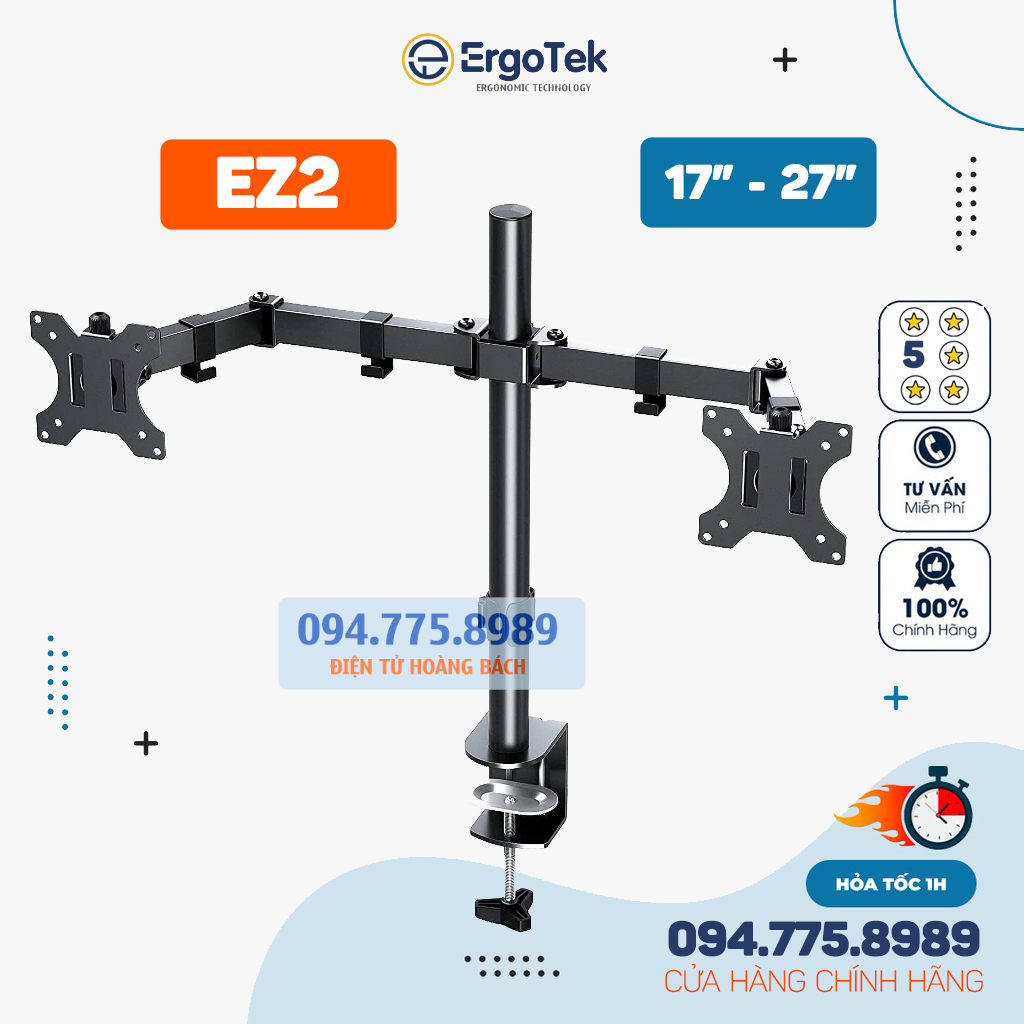 Giá Treo 2 Màn Hình ErgoTek EZ2 17 - 27 Inch - Giá Treo Đỡ Hai Màn Hình ...