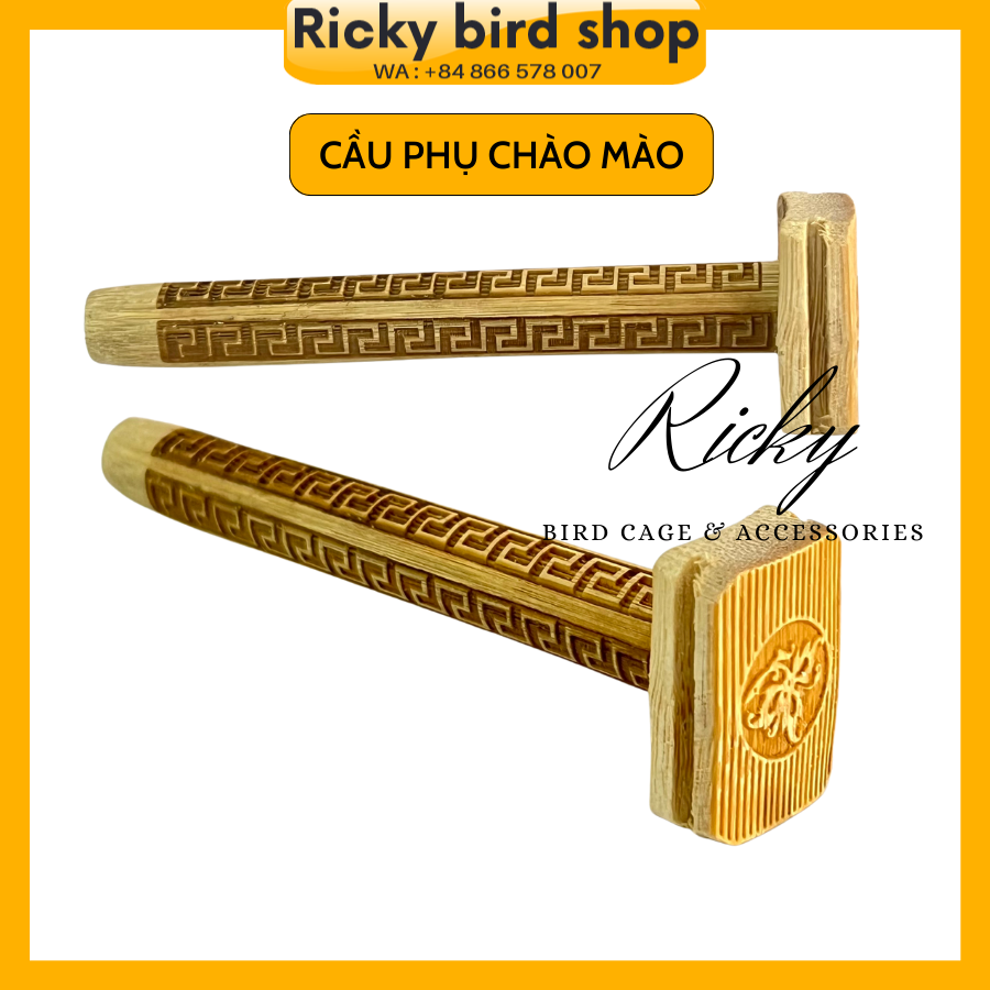 Cầu chim chào mào đẹp Ricky, cầu phụ chào mào dài khoảng 10,5cm (Ricky ...