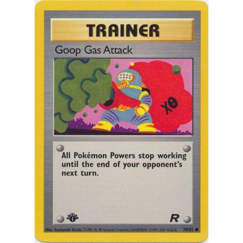 Thẻ Pokemon Goop Gas Attack - 78/82 - Common 1st Edition Đĩa đơn phiên ...