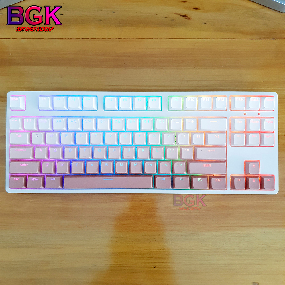 Bộ Keycap Màu Gradient Màu Hồng Chuẩn MDA, Chất Liệu PBT, in Double ...