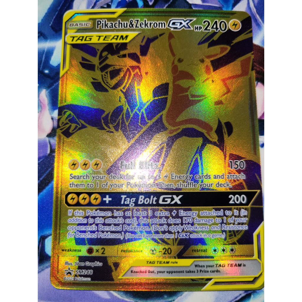 Thẻ bài Pokemon - TCG - Pikachu & Zekrom GX [Sun & Moon: Black Star Promos] / SM248' | Shopee ...