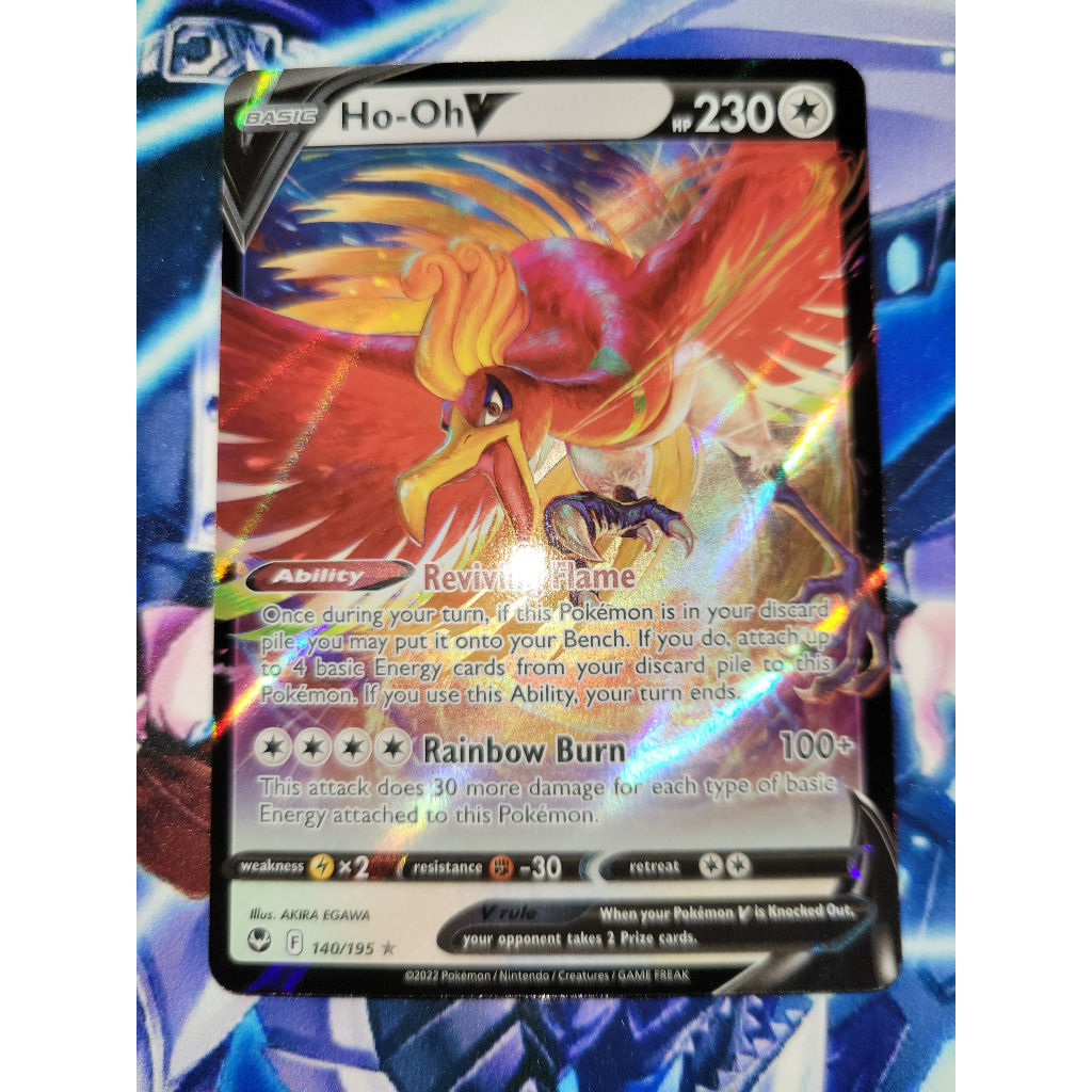 Thẻ bài Pokemon - TCG - Ho-oh V [Sword & Shield: Silver Tempest] / 140/195' | Shopee Việt Nam