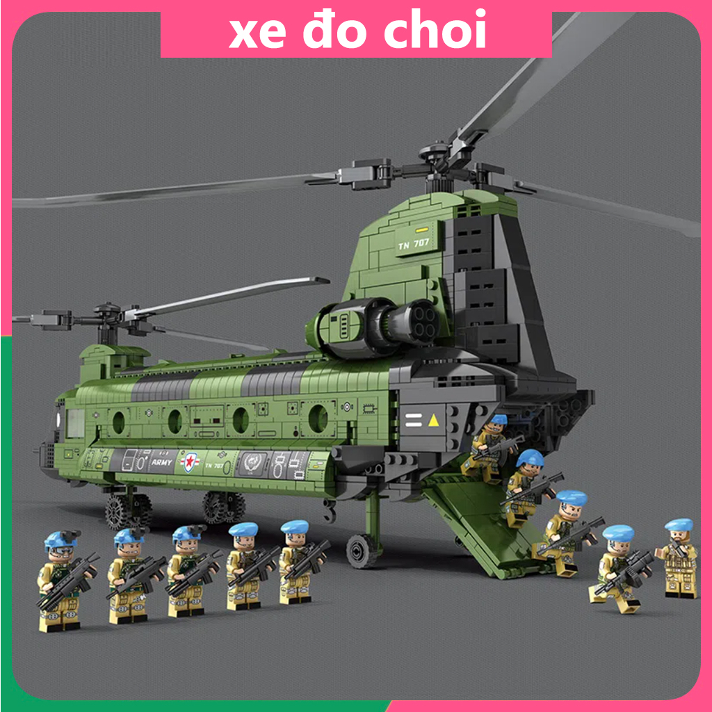 Tương thích với Lego CH47 Chinook máy bay vận tải hạng nặng gìn giữ hòa ...