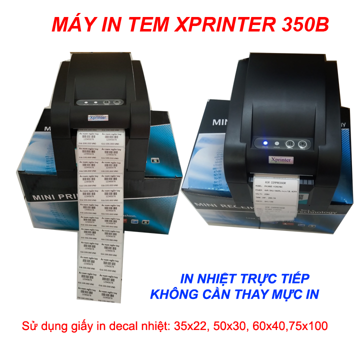 Máy in tem nhãn Xprinter 350B | Shopee Việt Nam