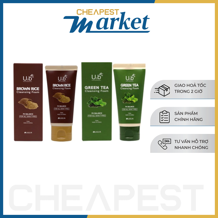 Sữa rửa mặt tạo bọt sạch sâu sáng da chống lão hoá U2B Hàn Quốc | Shopee Việt Nam