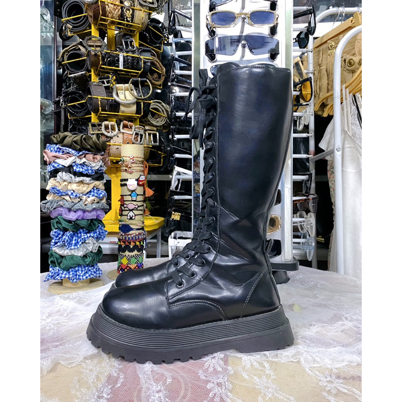 Boots da ống cao 2hand | Shopee Việt Nam