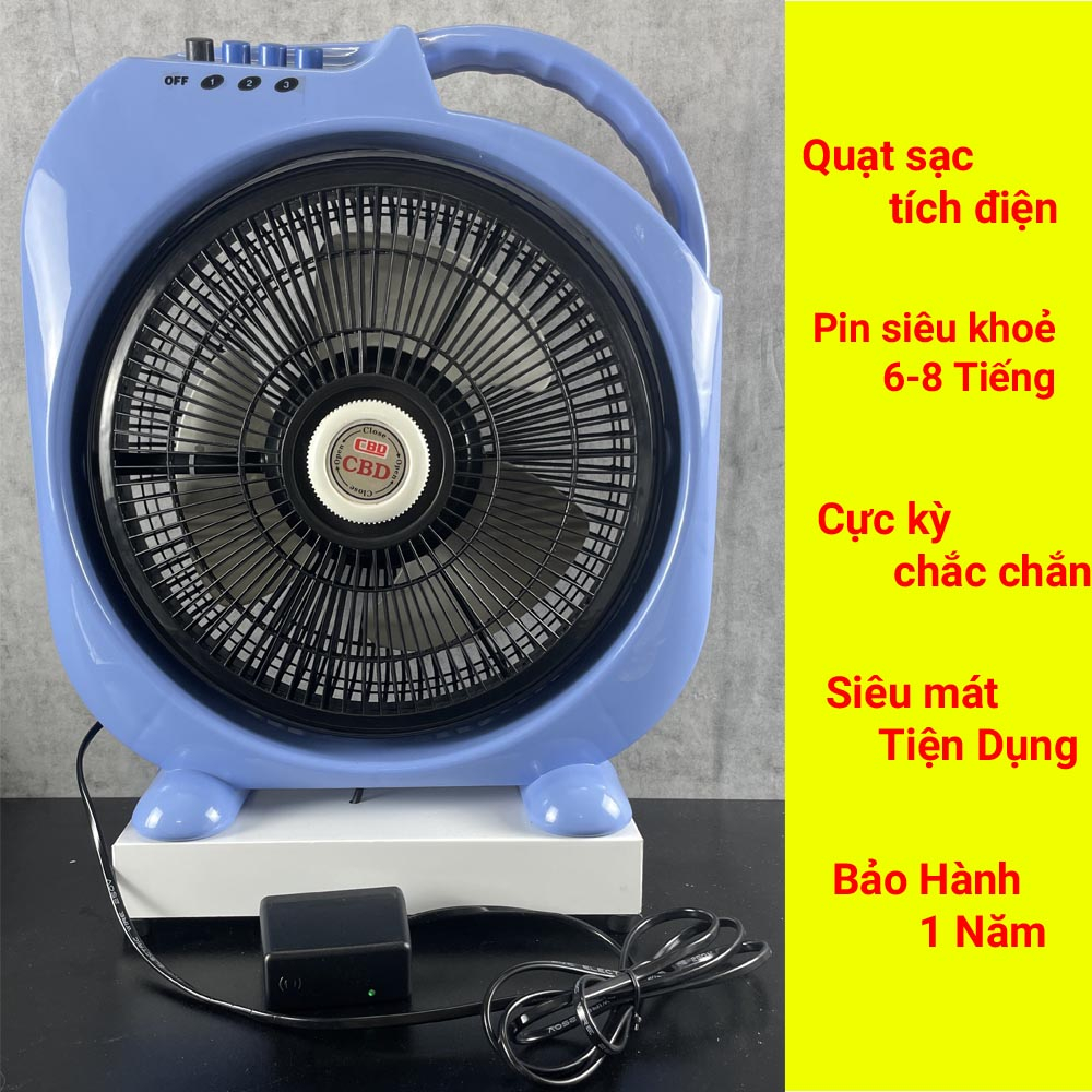 Quạt tích điện dạng hộp IMX pin 6-8 tiếng size to cao 45cm siêu mát cực ...