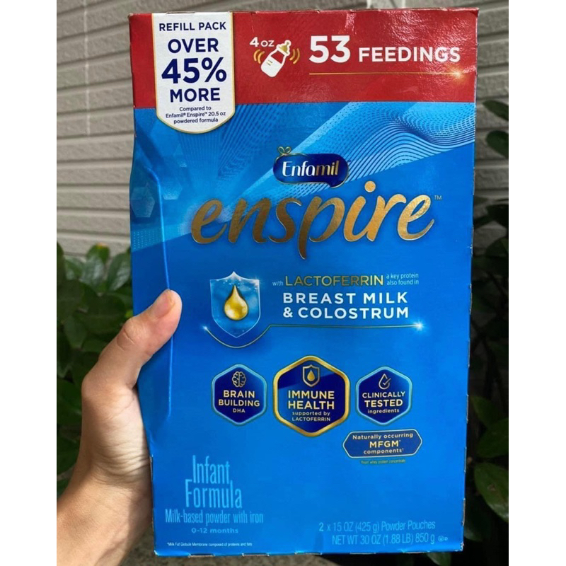 Sữa Enfamil Enspire Infant Formula Non - GMO 850g | Shopee Việt Nam