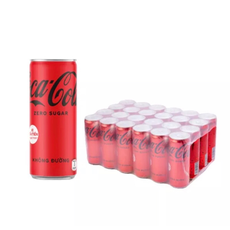 lốc 6 12 lon thung 24 lon Nước giải khát không đường Coca Cola Zero ...
