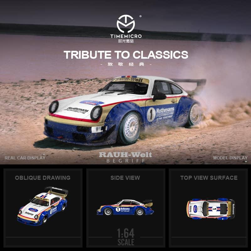 MÔ HÌNH 1:64 TIME MICRO - RWB Porsche 964 Wild Body Rothmans Livery ...