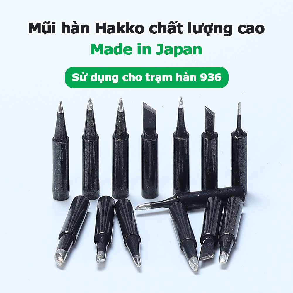 Đầu mũi hàn Hakko 900M-T mạ Đen nhật bản cho trạm hàn 936 | Shopee Việt Nam
