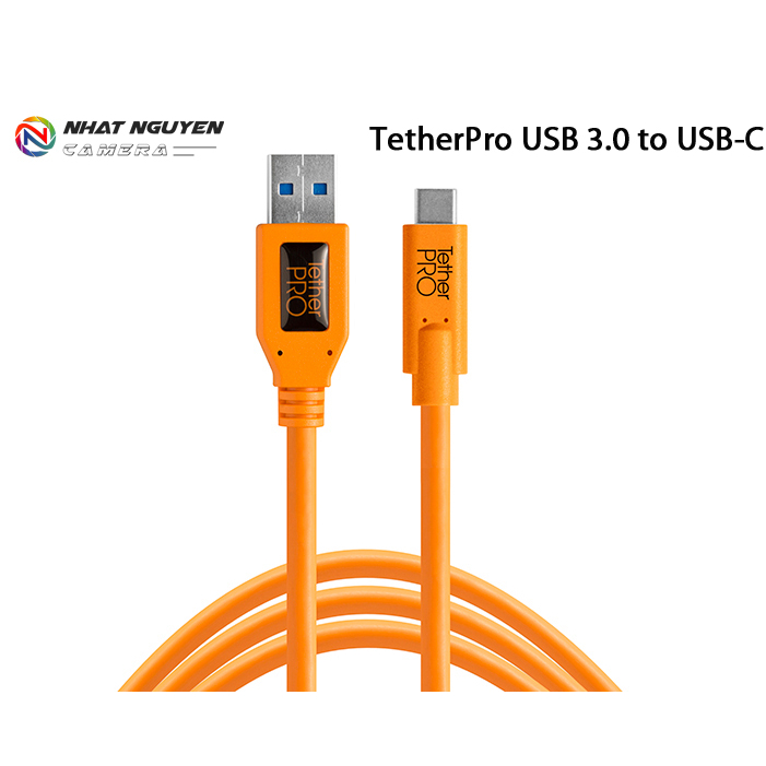 Dây Tether Tools - Cáp TetherPro USB 3.0 to USB C - Dài 4.6m- Màu Cam ...