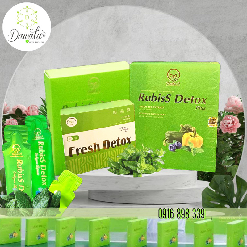 [CHÍNH HÃNG] [QUÀ] RUBISS DETOX COLLAGEN PEPTIDE TẶNG HỘP FRESH DETOX ...