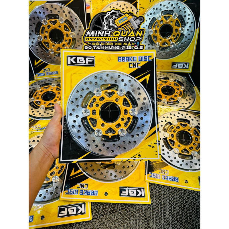 đĩa long nhôm KBF seri 220mm gắn dc nhju xe | Shopee Việt Nam