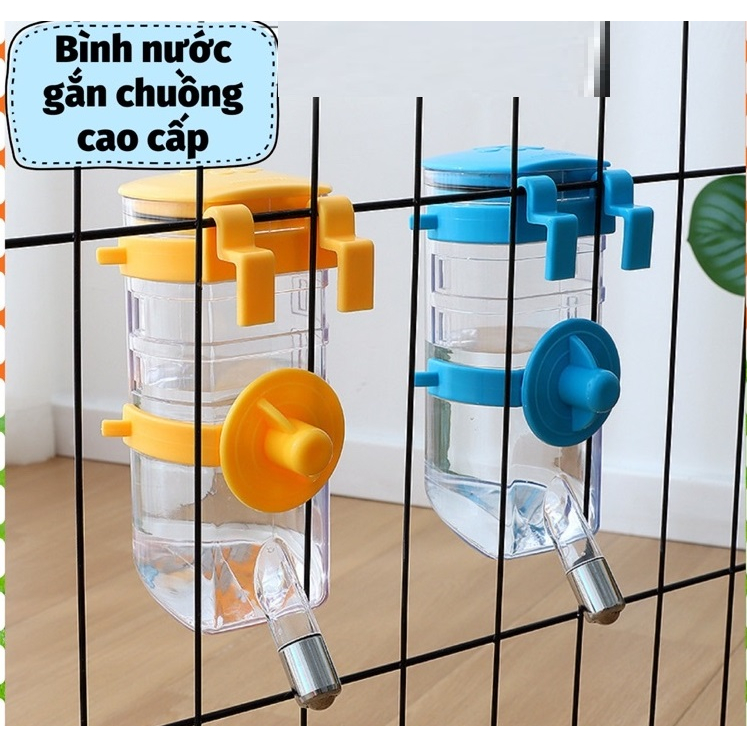 Bình nước treo chuồng tự động / bình gắn chuồng thú cưng có nút vặn (màu ngẫu nhiên) | Shopee ...