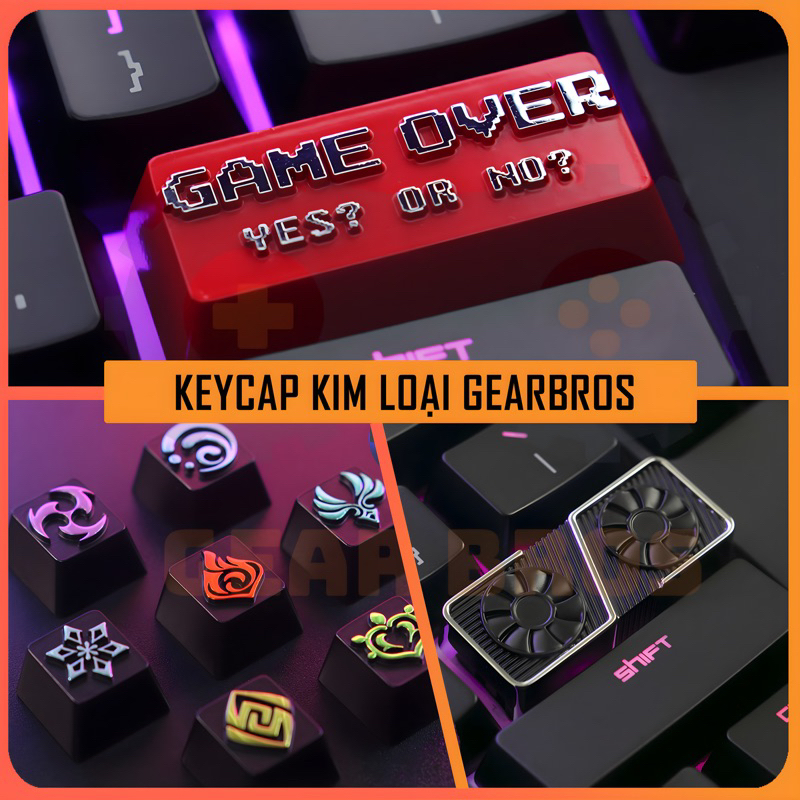 Keycap Lẻ Cho Bàn Phím Cơ Chất Liệu Kim Loại | Gearbros | Shopee Việt Nam
