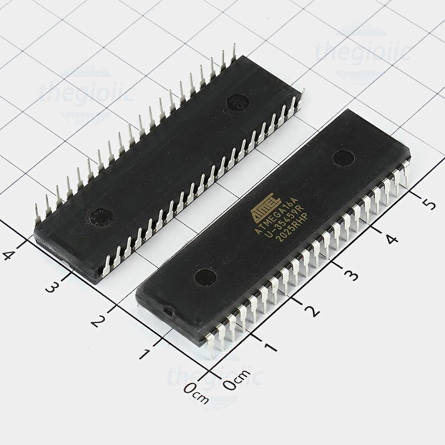 ATMEGA16A-PU, 8-Bit AVR Microcontroller, 16MHz, 16KB FLASH, 40-DIP | Shopee Việt Nam