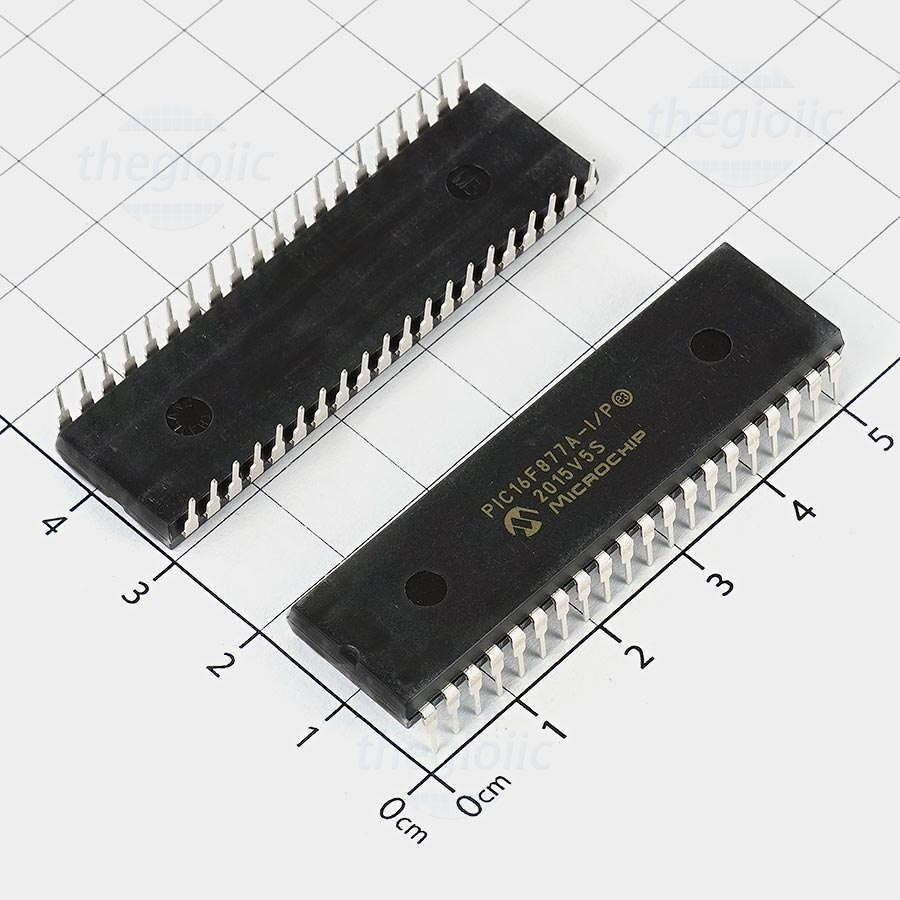 PIC16F877A-I/P, 8-Bit PIC Microcontroller, 20MHz, 14KB FLASH, 40-DIP | Shopee Việt Nam