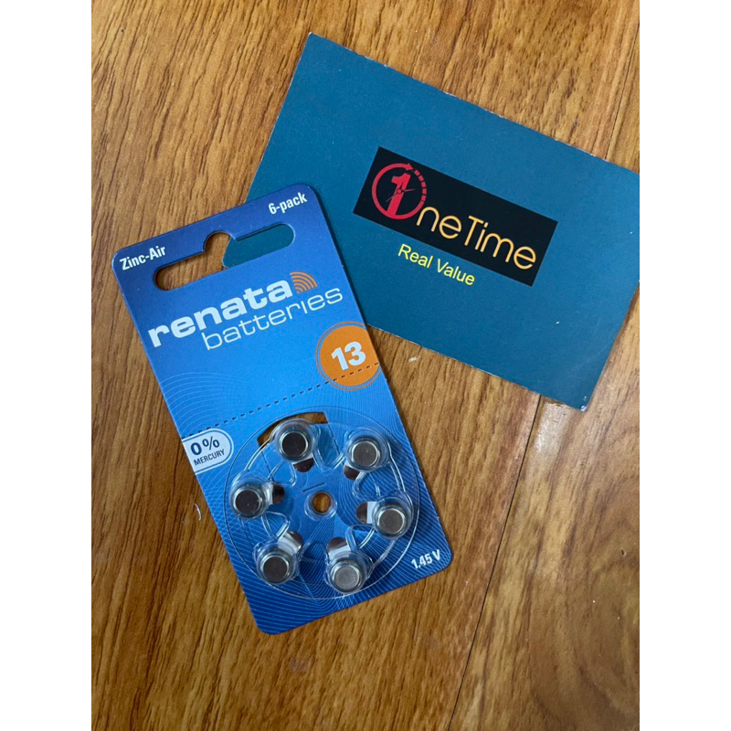 Pin máy trợ thính 13 Renata A13 G13 PR48 vỉ 6 viên pin rai điếc renata ...