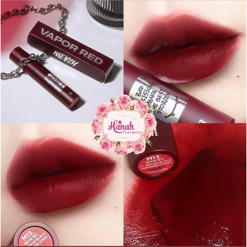 SON KEM MERZY M13 VỎ ĐỎ RED EDITION | Shopee Việt Nam
