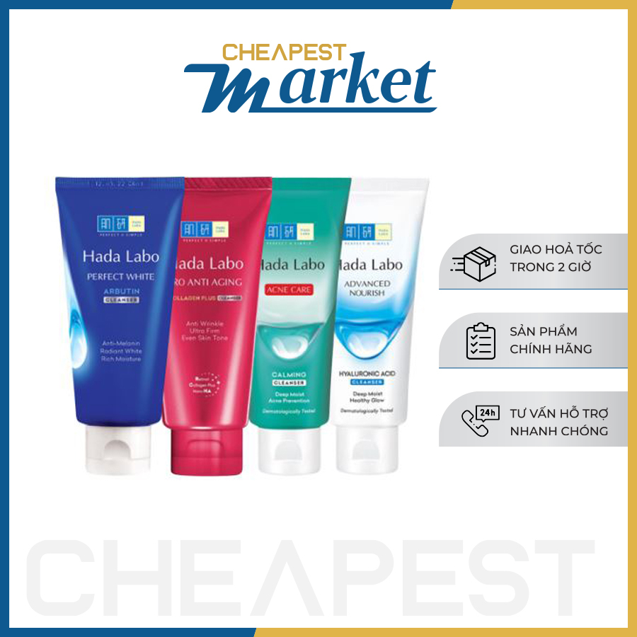Sữa Rửa Mặt Dưỡng Ẩm Dưỡng Trắng HADA LABO 80g | Shopee Việt Nam