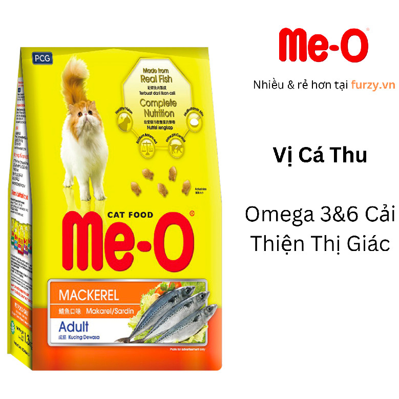 Thức Ăn Cho Mèo Hạt Me-O 350g Dành Cho Mèo Trưởng Thành Trên 12 Tháng Tuổi Cá Ngừ - Hải Sản - Cá ...
