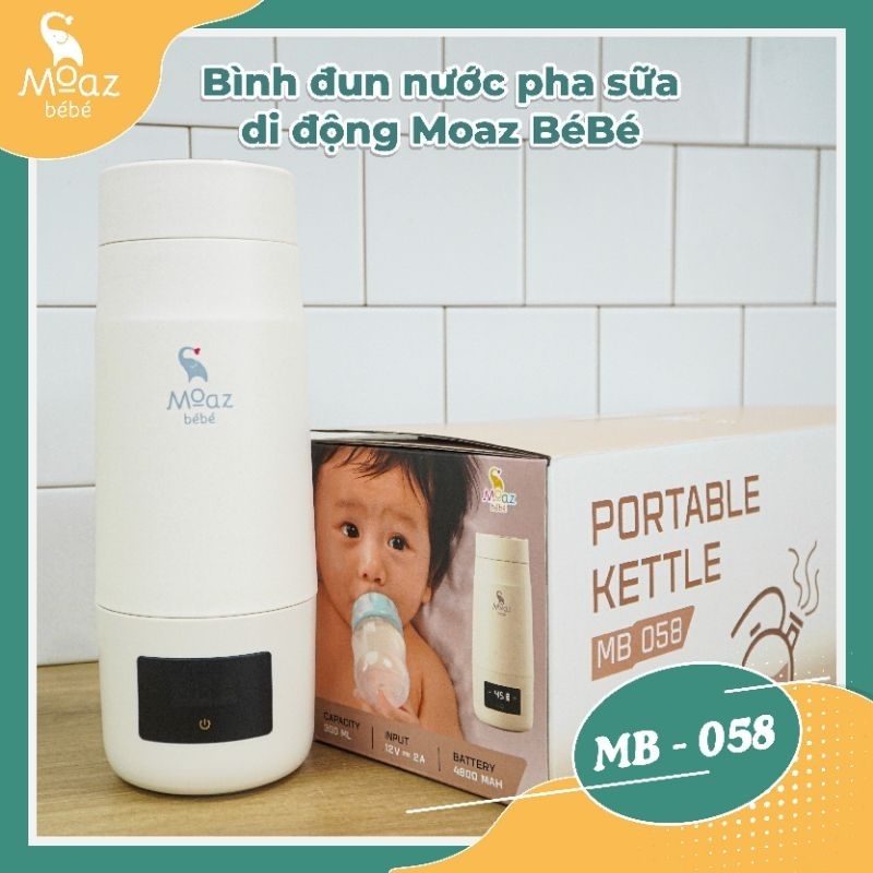 Bình đun nước pha sữa di động Moaz BéBé MB058 | Shopee Việt Nam