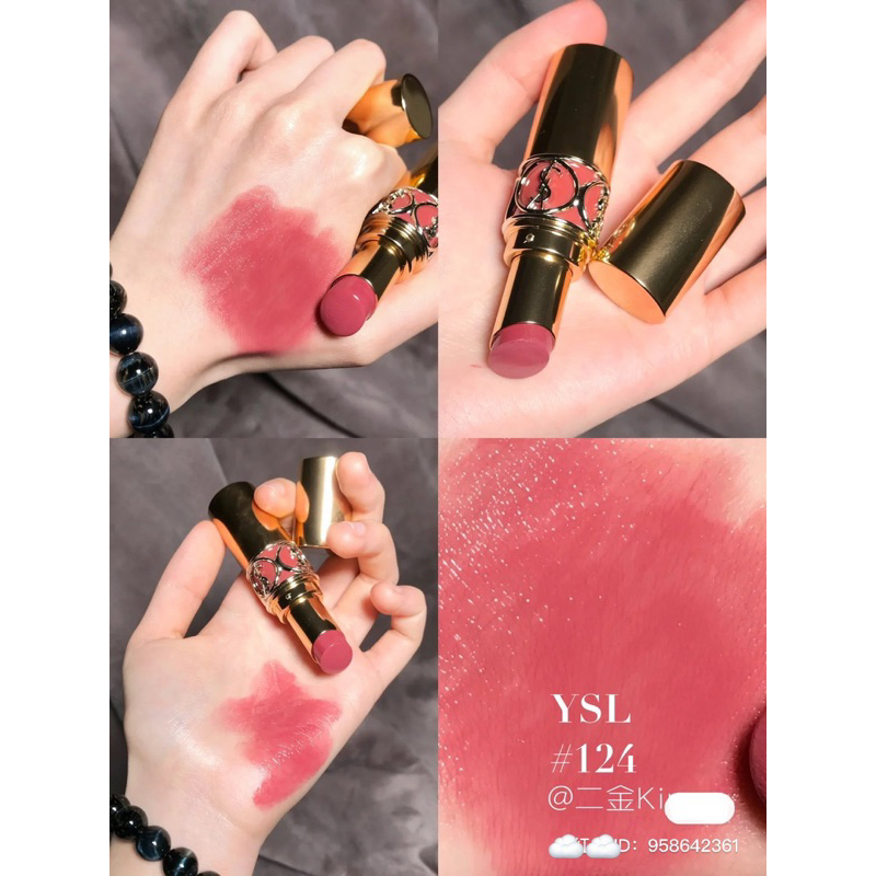 Son Ysl shine 124 Rose Loulou fullsize fullbox (sẵn săn sale authentic ...