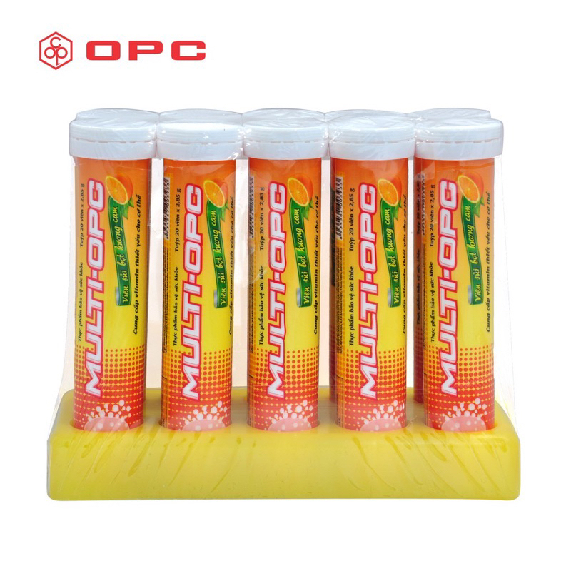 Viên Sủi Bổ Sung Vitamin MULTI-Opc Multivitamin vị cam Tuýp 20 viên ...