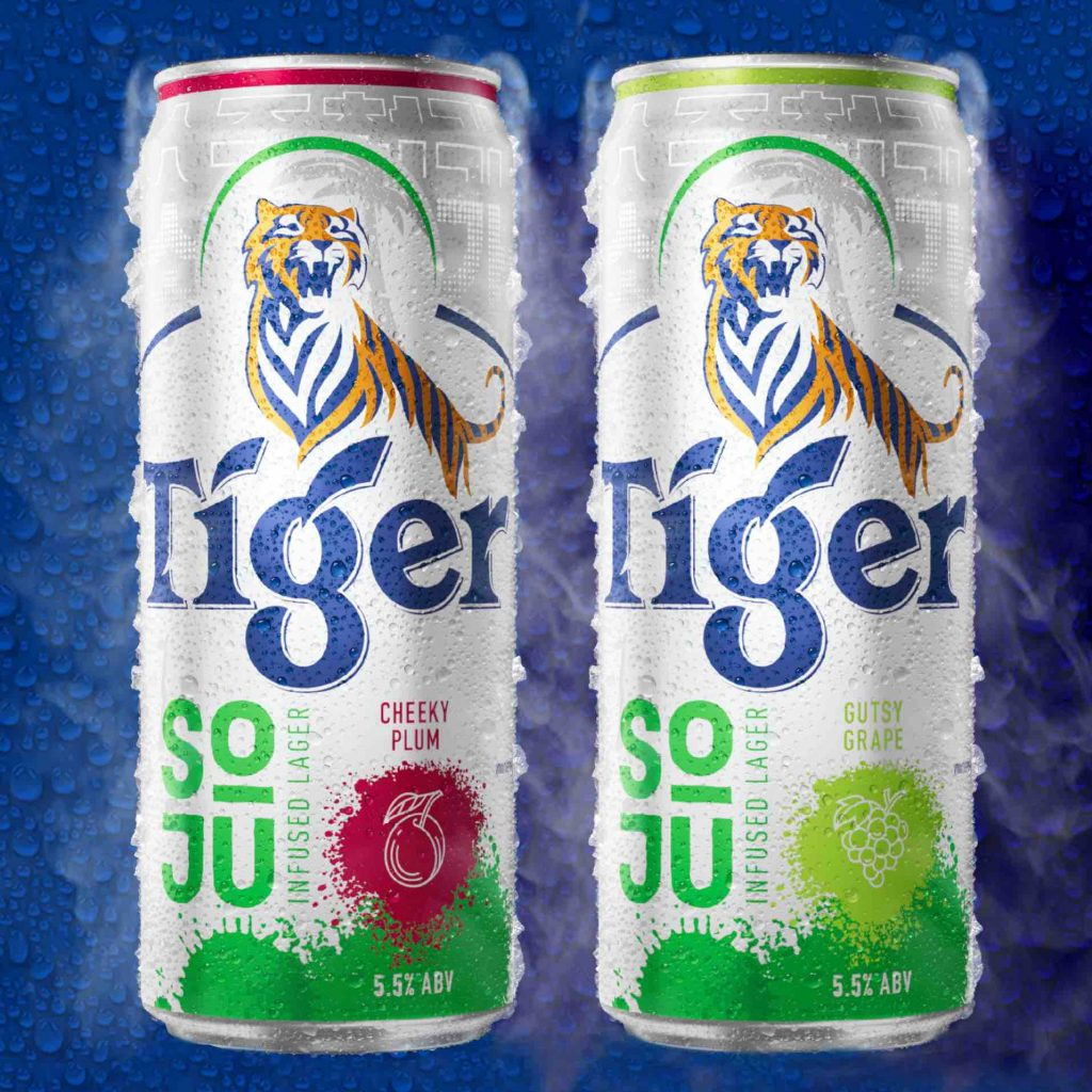 Tiger Beer Soju Wonder Melon & Cheeky Plum - Mận & Dưa Lưới lon 330ml ...
