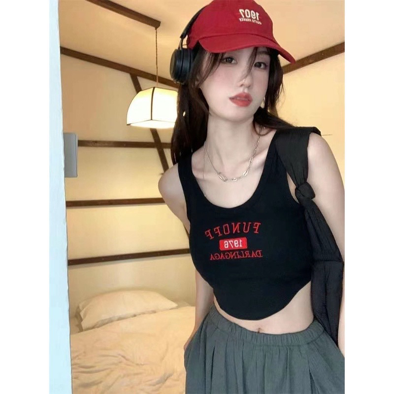Áo crotop nữ cotton trẻ trung sẵn đệm tôn dáng 525 | Shopee Việt Nam