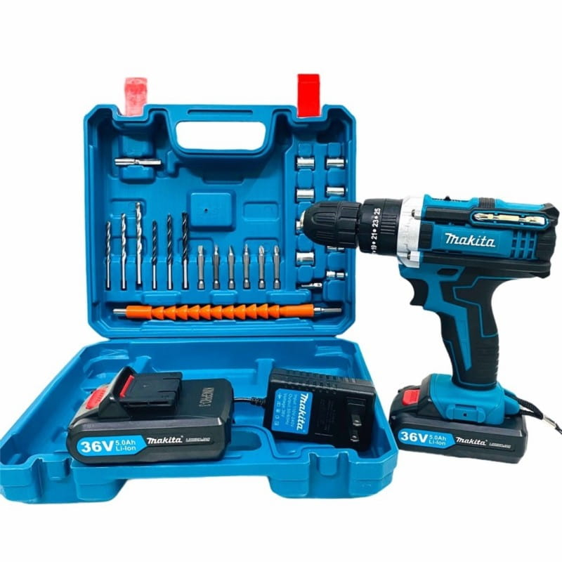 Máy khoan pin Makita 36V, 2 chức năng, lõi đồng đảo chiều, full phụ kiện | Shopee Việt Nam