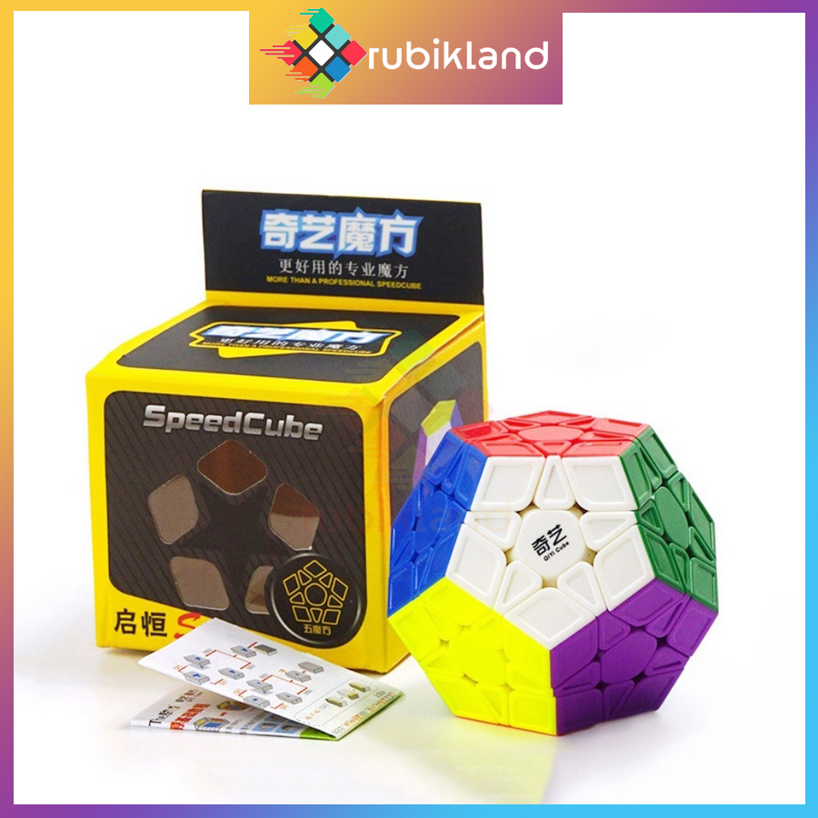 Rubik Megaminx 3x3 QiYi QiHeng S Rubic Biến Thể 12 Mặt Stickerless Đồ ...