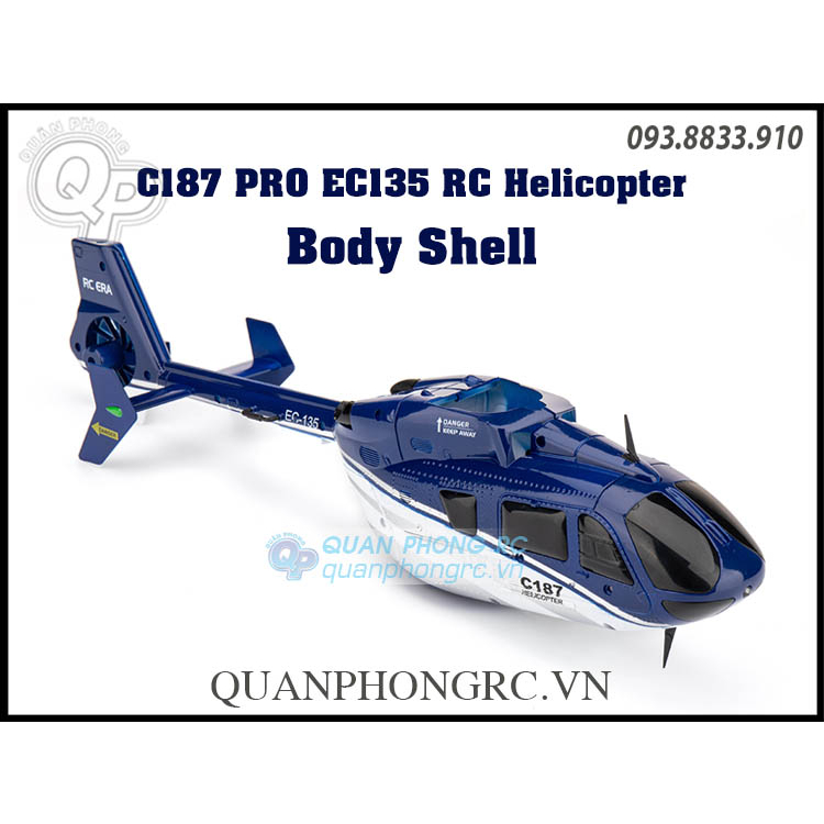 Bộ Canopy C187 EC135 RC Helicopter Body Shell | Shopee Việt Nam