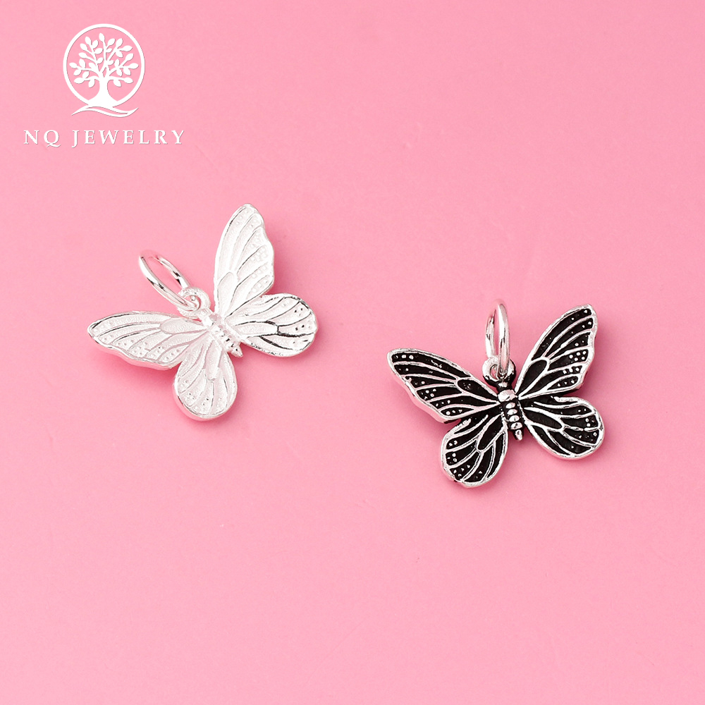 Charm S925, mặt dây chuyền treo hình con bươm bướm - NQ Jewelry ...