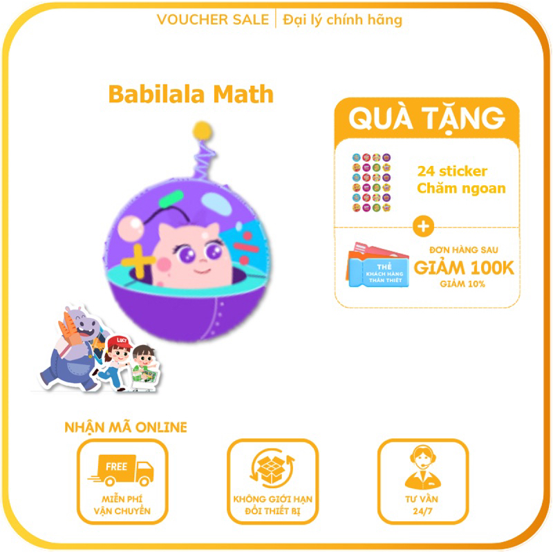 Mã học ứng dụng Babilala Math - toán Tiếng Anh Cambridge - Evoucher ...