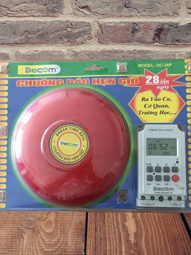 Chuông báo giờ công nghiệp Decom, timer hẹn giờ dùng cho trường học ...
