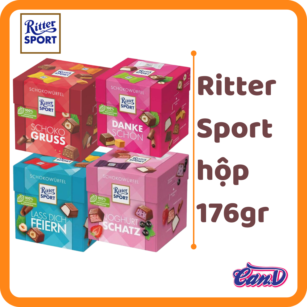 (Nhiều loại) Chocolate Ritter Sport Mini hộp 176gr | Shopee Việt Nam