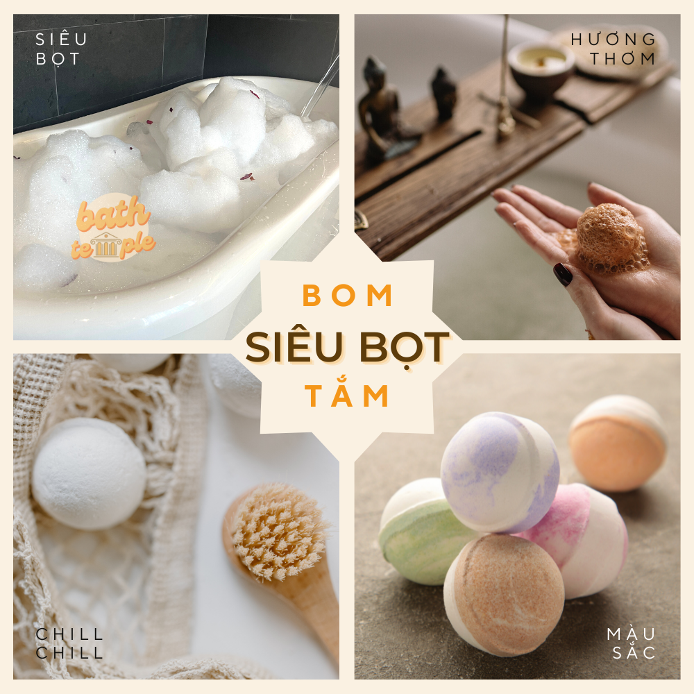 (Tổng hợp) Bom tắm TẠO BỌT cho bồn tắm (Bubble bath bomb) - bath temple ...